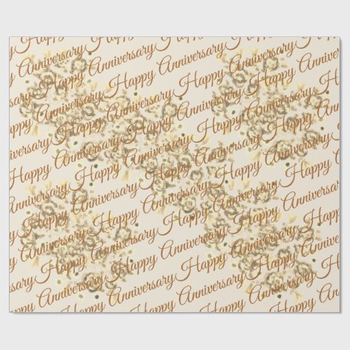 Happy Anniversary Paper Gift-wrap | Zazzle
