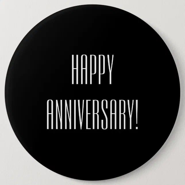 Happy Anniversary Pinback Button | Zazzle