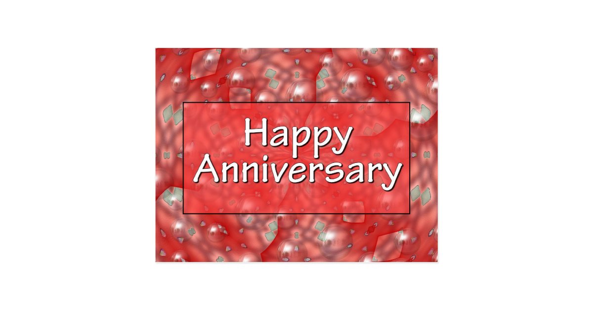 Happy Anniversary Postcard | Zazzle.com