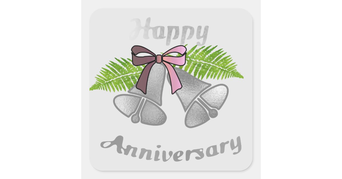 Happy Anniversary : Square Sticker | Zazzle