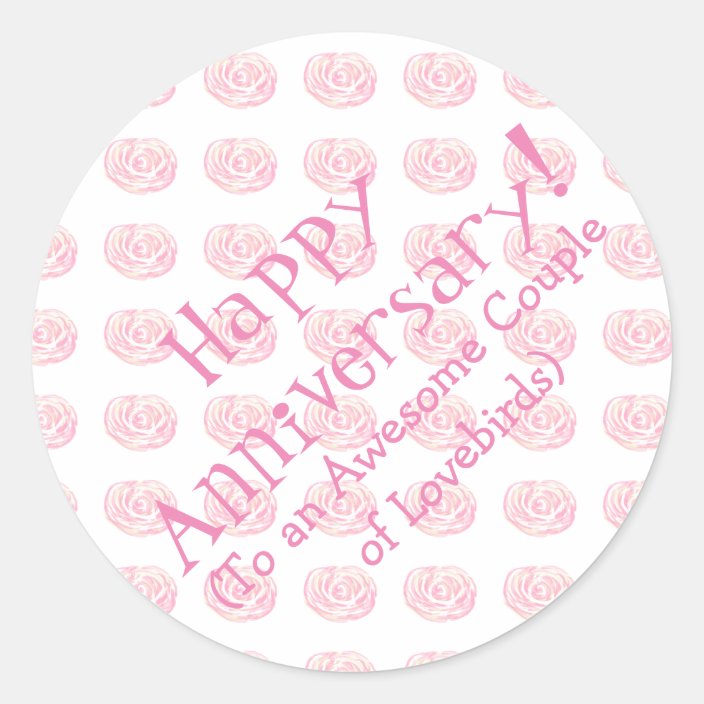 Happy Anniversary Stickers | Zazzle.com