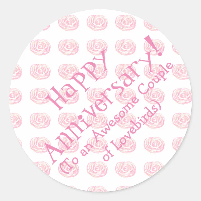 Happy Anniversary Stickers | Zazzle