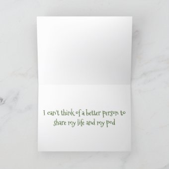 **HAPPY ANNIVERSARY** TO MY "POD PARTNER" CARD | Zazzle