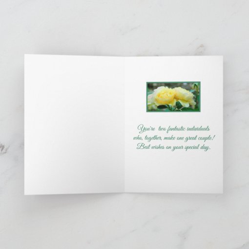 HAPPY ANNIVERSARY/TWO YELLOW ROSES CARD | Zazzle