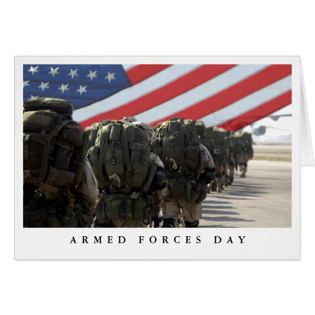 Happy Armed Forces Day Custom Greeting Cards | Zazzle