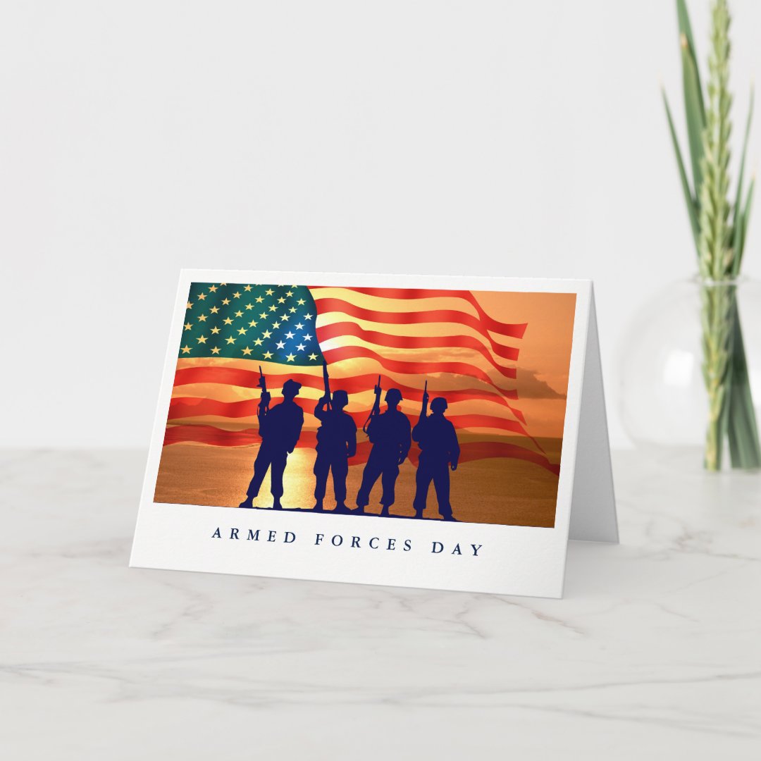Happy Armed Forces Day Custom Greeting Cards | Zazzle