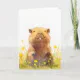 Happy as a Capybara Can Be Card | Zazzle