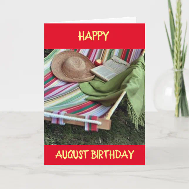 HAPPY ***AUGUST*** BIRTHDAY CARD | Zazzle