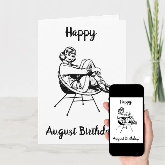 HAPPY ***AUGUST BIRTHDAY*** TO YOU! CARD | Zazzle