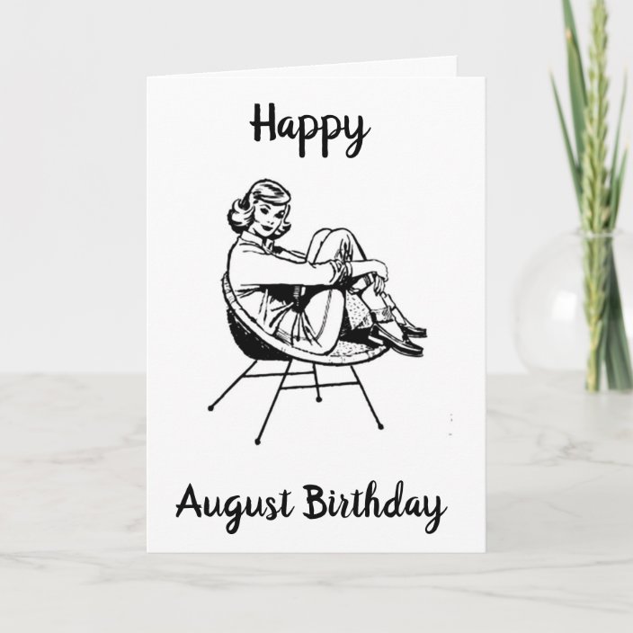 HAPPY ***AUGUST BIRTHDAY*** TO YOU! CARD | Zazzle.com