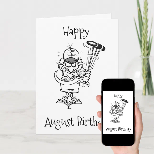 HAPPY ***AUGUST BIRTHDAY*** TO YOU! CARD | Zazzle
