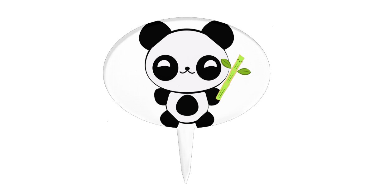 Happy Baby Panda Cake Topper | Zazzle