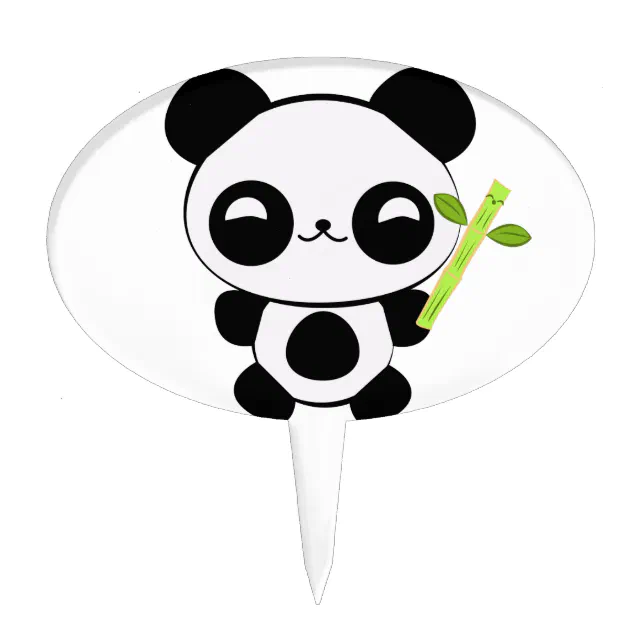 Happy Baby Panda Cake Topper | Zazzle