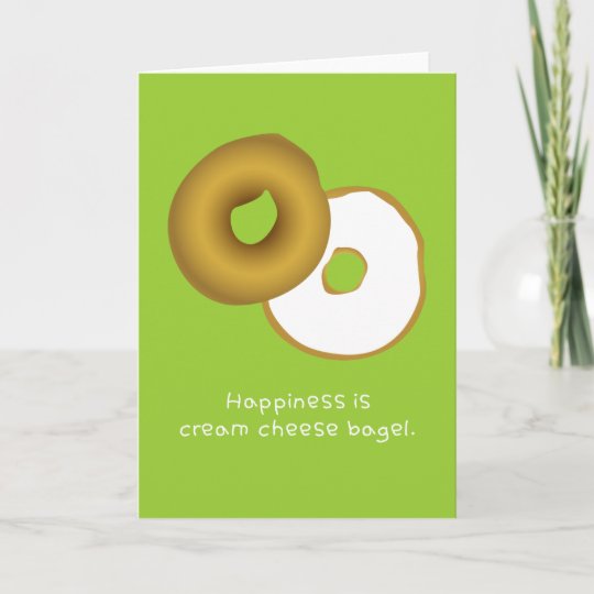 Happy Bagel Holiday Card | Zazzle.com