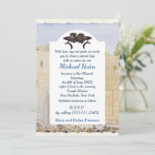 Happy Bar Mitzvah Jerusalem Kotel Tefillin Vintage Invitation | Zazzle