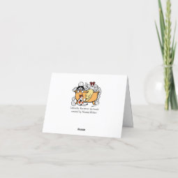 Happy Bath Time Yellow Labrador and Dog Friends Thank You Card | Zazzle