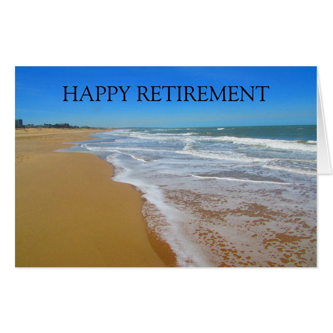 happy beach retirement card | Zazzle