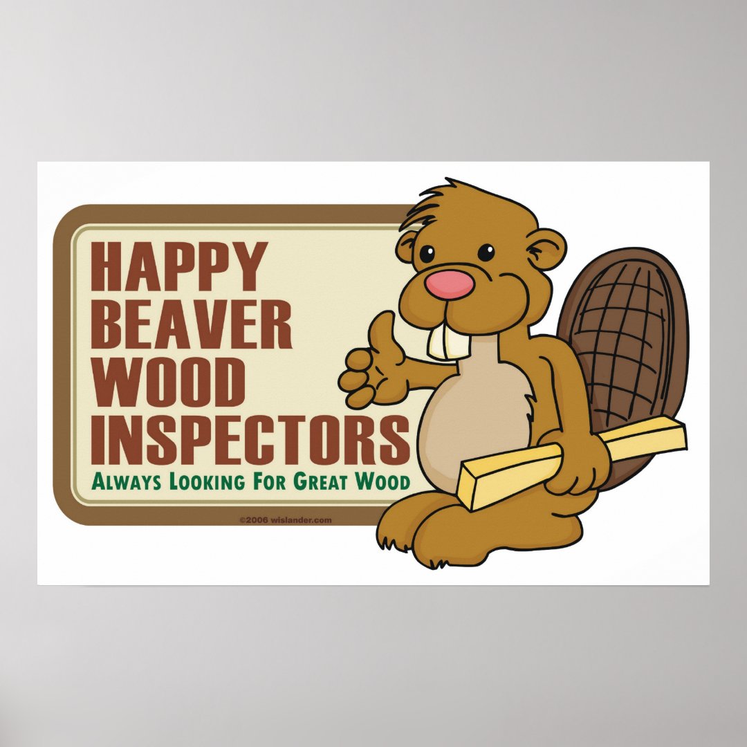 Happy Beaver Poster | Zazzle