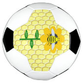 Happy Bee Day Birthday Bumblebee Soccer Ball | Zazzle