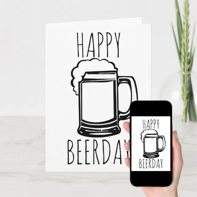 Happy Beerday Card | Zazzle