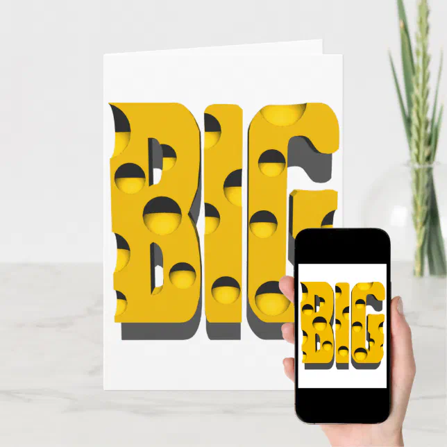 Happy Big Cheese Day! Card | Zazzle