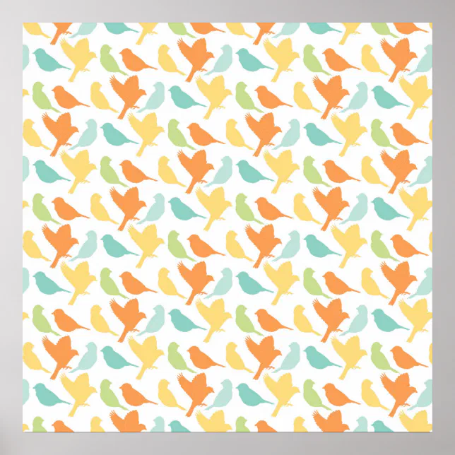 Happy Birds Poster | Zazzle
