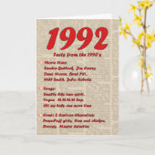 Happy Birthday 1992 Year of birth news 90's 90s Card | Zazzle