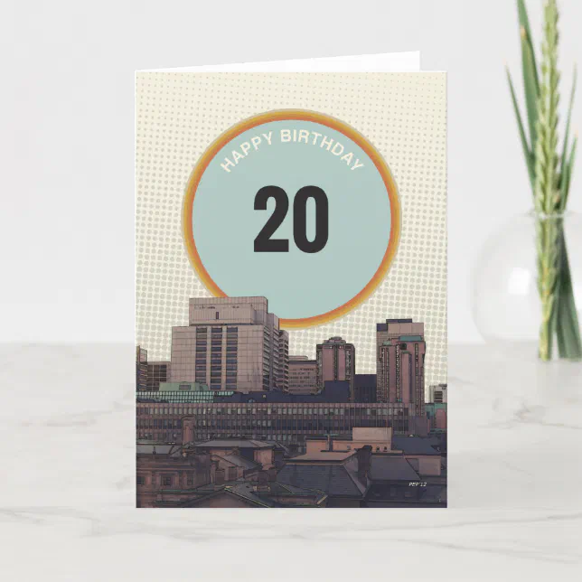 Happy Birthday 20 Years Old Card | Zazzle