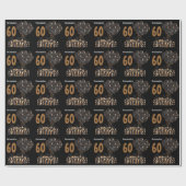 Happy Birthday 60 Years Old Wrapping Paper | Zazzle