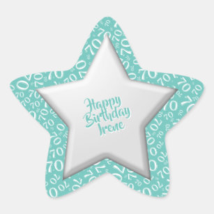 70 Number Stickers | Zazzle