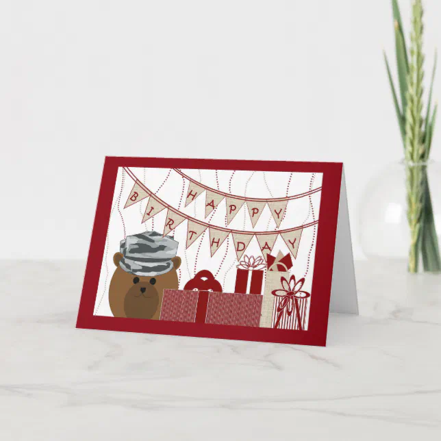 Happy Birthday, Active Duty Air Force Hero! Card | Zazzle