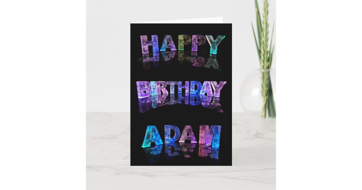 Happy Birthday Adam Card | Zazzle