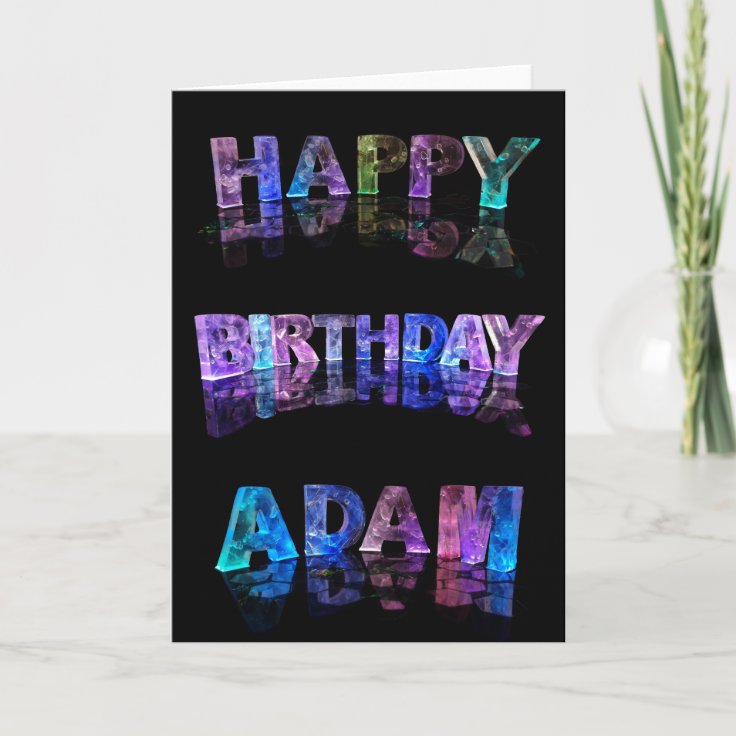Happy Birthday Adam Card | Zazzle