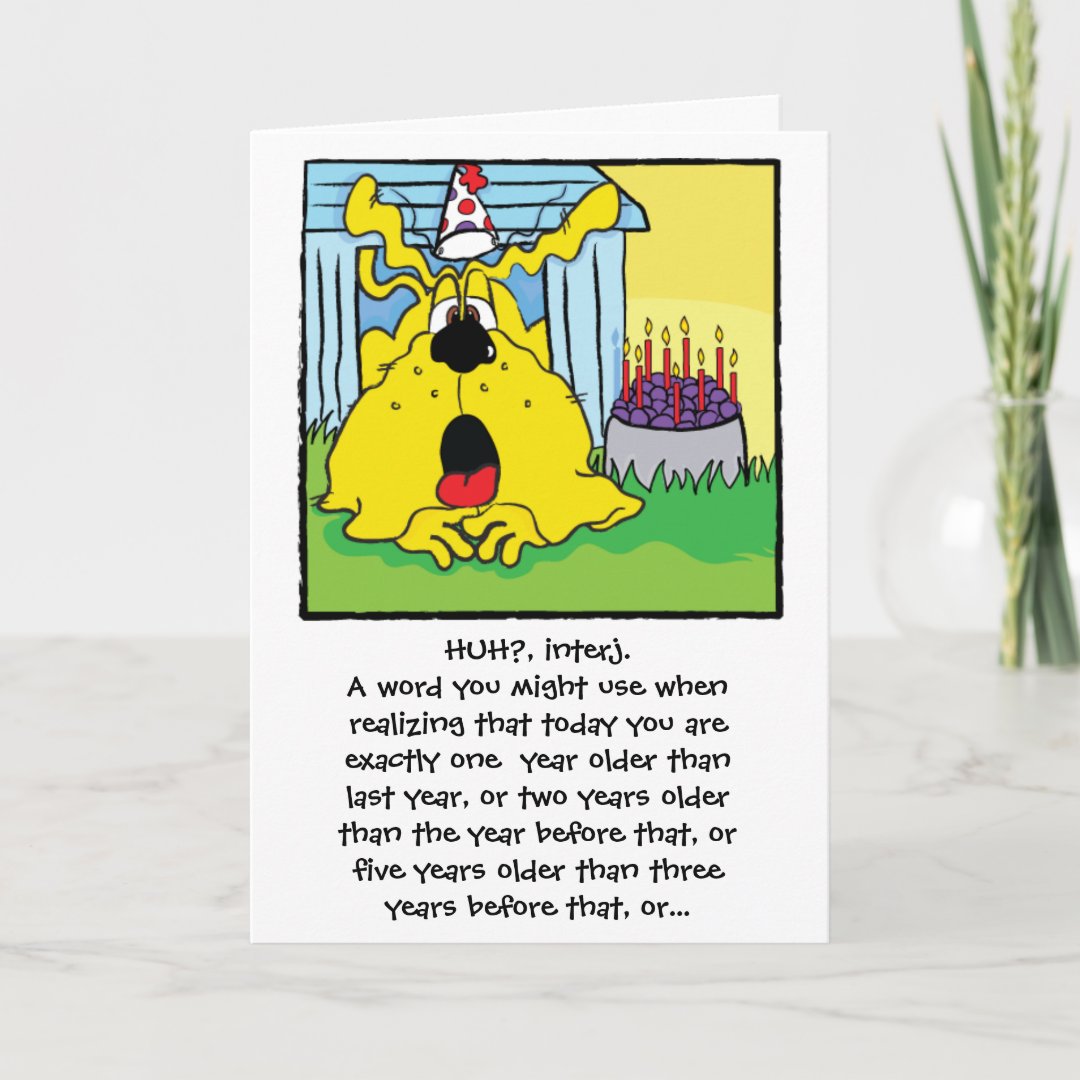 Happy Birthday Aging Greeting Card | Zazzle