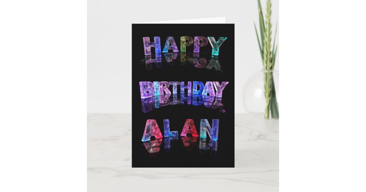 Happy Birthday Alan Card | Zazzle.com