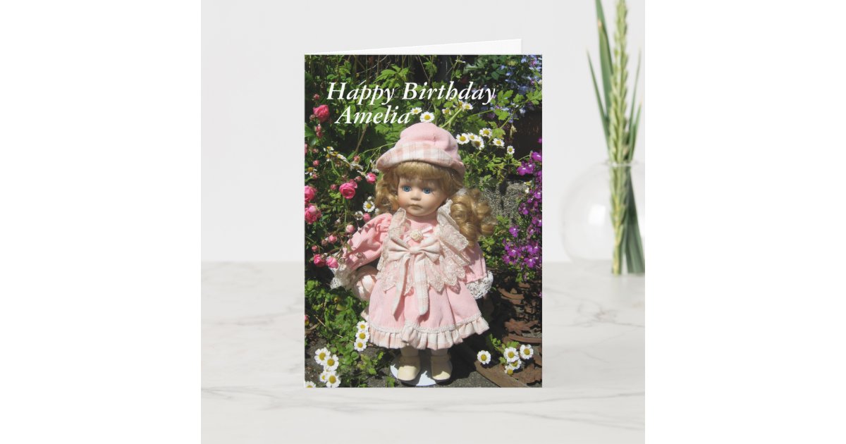 Happy Birthday Amelia Card | Zazzle