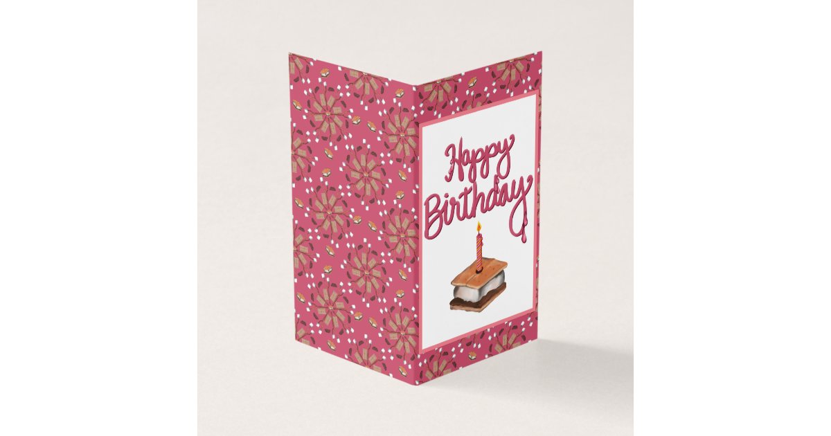 Happy Birthday and Many S’more Greeting Card | Zazzle