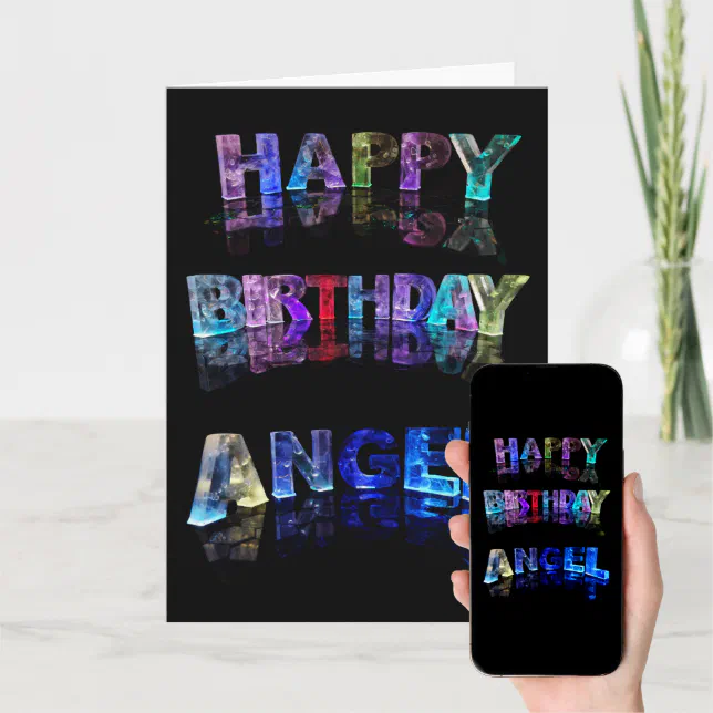 Happy Birthday Angel Card | Zazzle