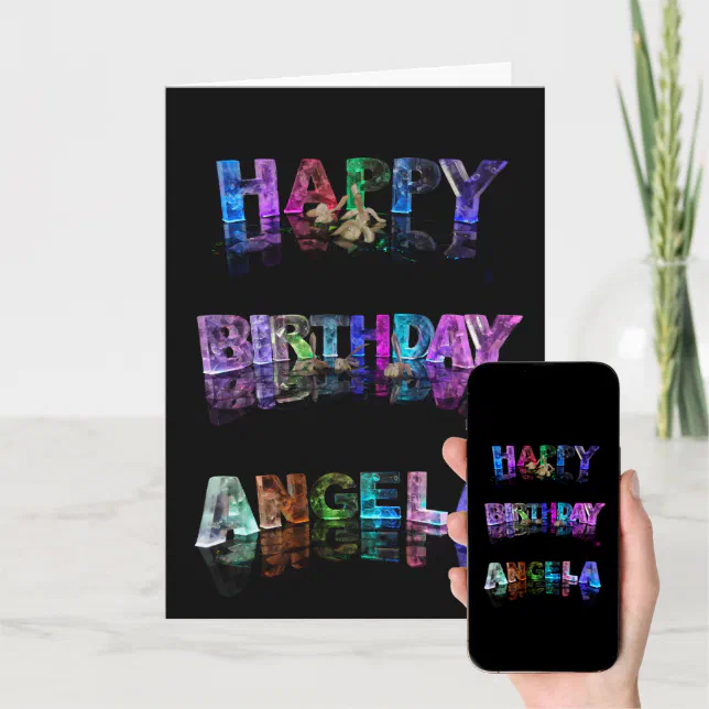 Happy Birthday Angela Card | Zazzle