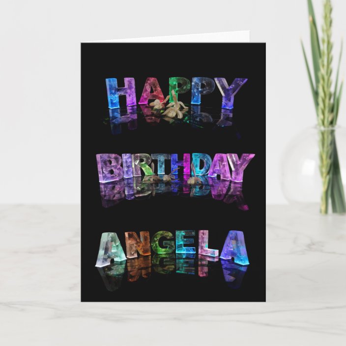Happy Birthday Angela Card | Zazzle.com
