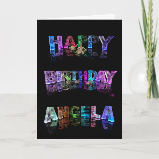 Happy Birthday Angela Card | Zazzle