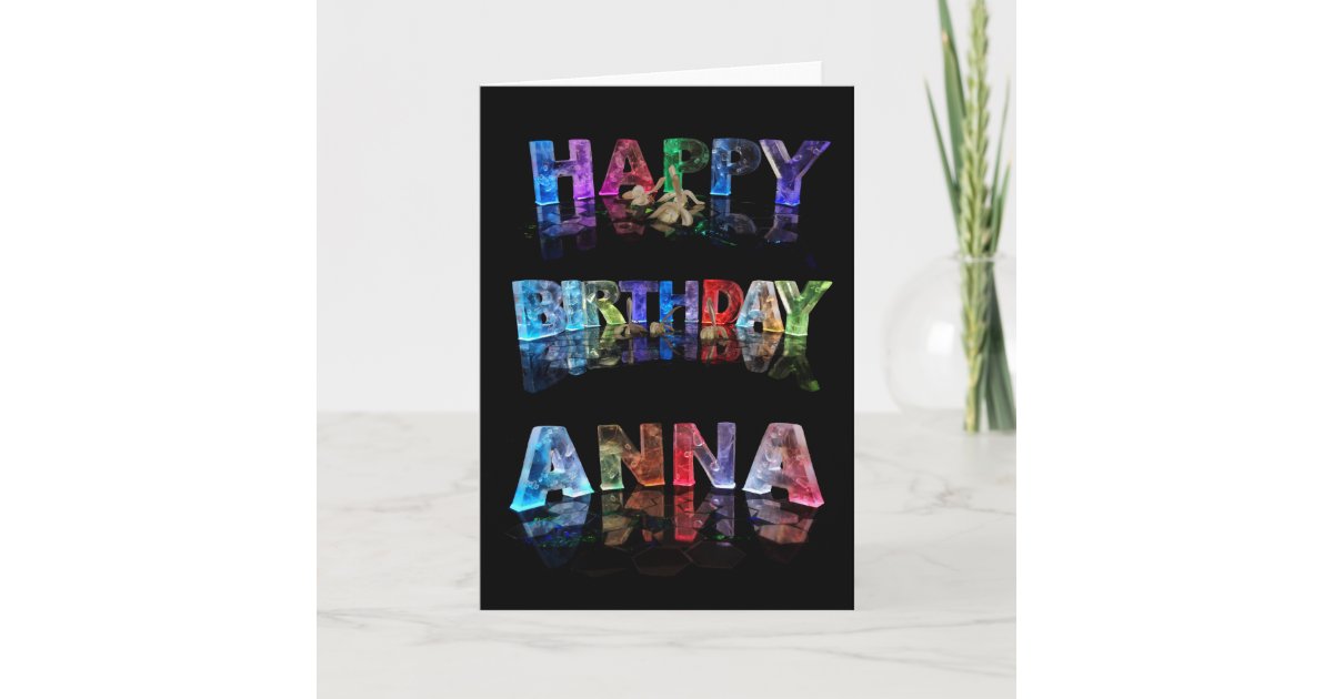 Happy Birthday Anna Card | Zazzle.com
