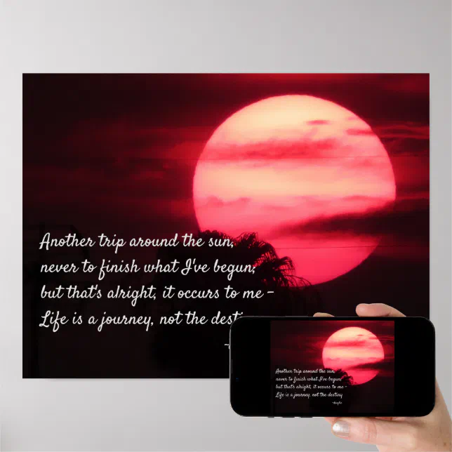 Happy Birthday - Another Trip Around the Sun Poster | Zazzle