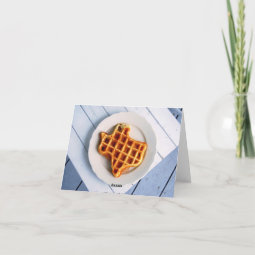 Happy Birthday, August 24, Texas Waffle Card | Zazzle