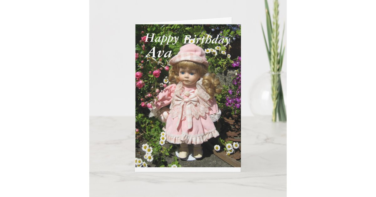 Happy Birthday ava Card | Zazzle
