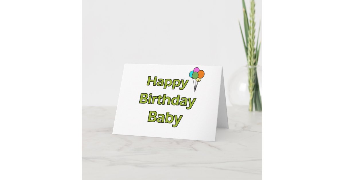 Happy Birthday Baby Card | Zazzle.com