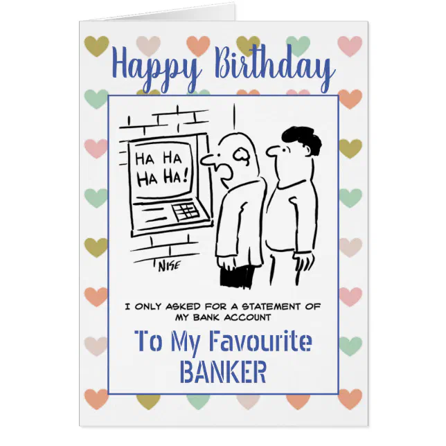 Happy Birthday Banker | Zazzle