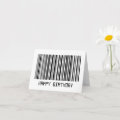 Happy Birthday Barcode Card | Zazzle