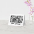 Happy Birthday Barcode Card | Zazzle
