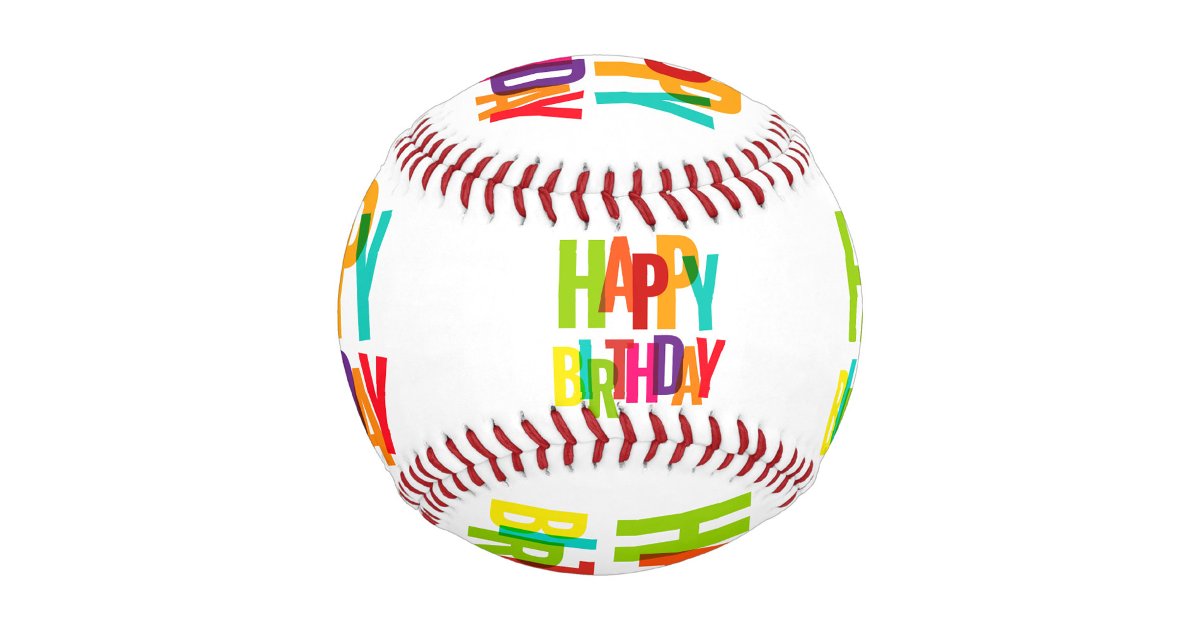 Happy Birthday Baseball | Zazzle